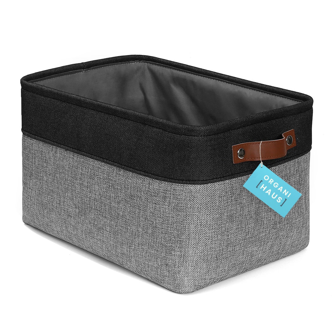 Organihaus Large Fabric Storage Baskets for Shelves 15x11in Closet ...