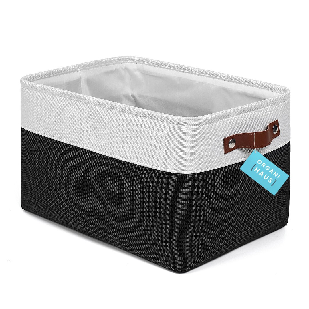 Organihaus Large Fabric Storage Baskets for Shelves 15x11in Closet ...