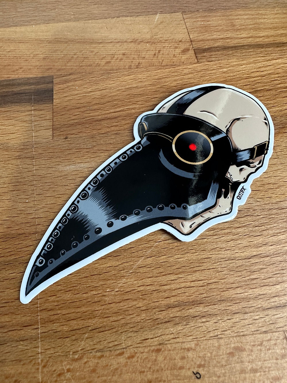 Plague Doctor Mask Skull Sticker - Etsy
