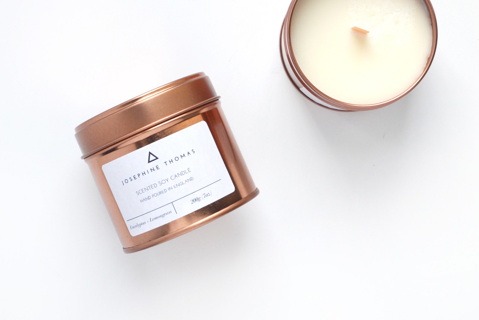 Eucalyptus Lemongrass Scented Candle Exclusive Vegan Soy Etsy