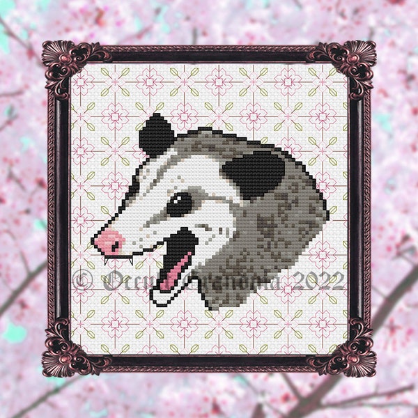 Opossum Embroidery Pattern - Etsy