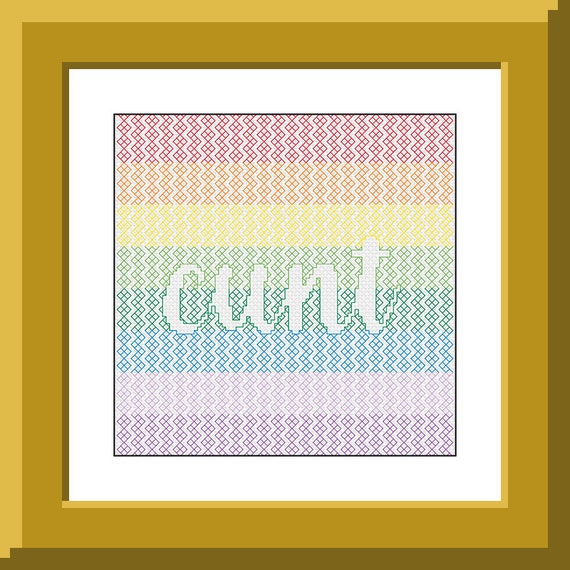 Rainbow Geometric Cnt Blackwork Cross Stitch Pattern | Etsy