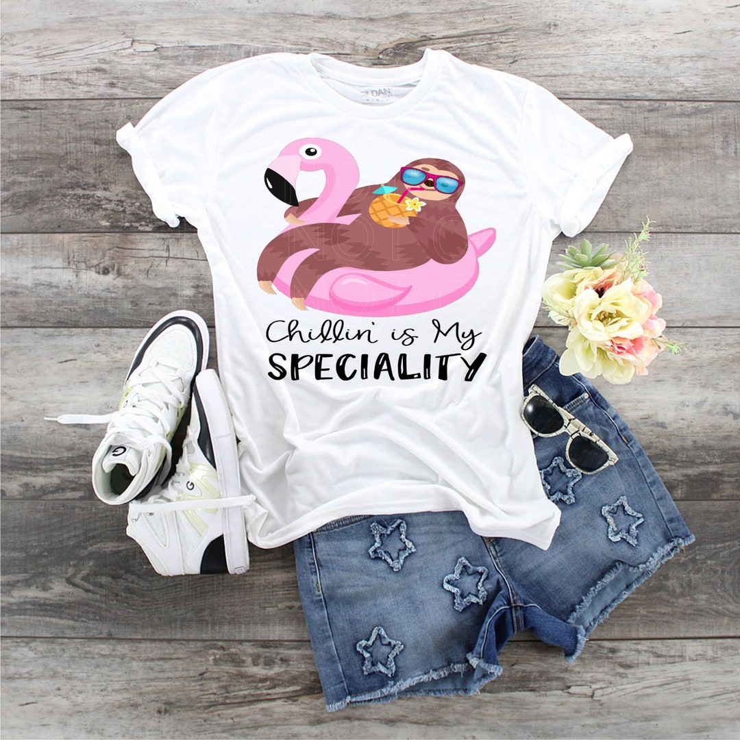 Sloth Chillin is My Specialty Design - Etsy