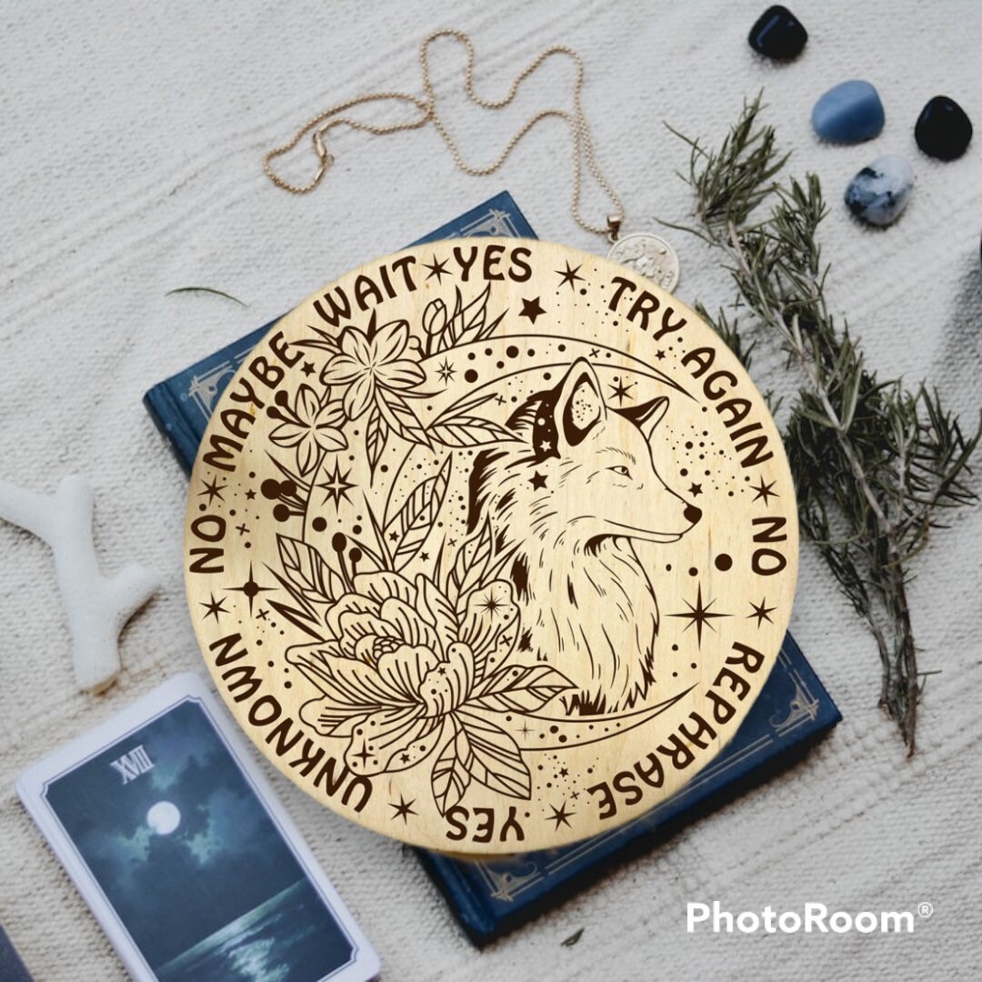 Tableau pendule, tableau divinatoire renard, tableau décoratif, pendule ...