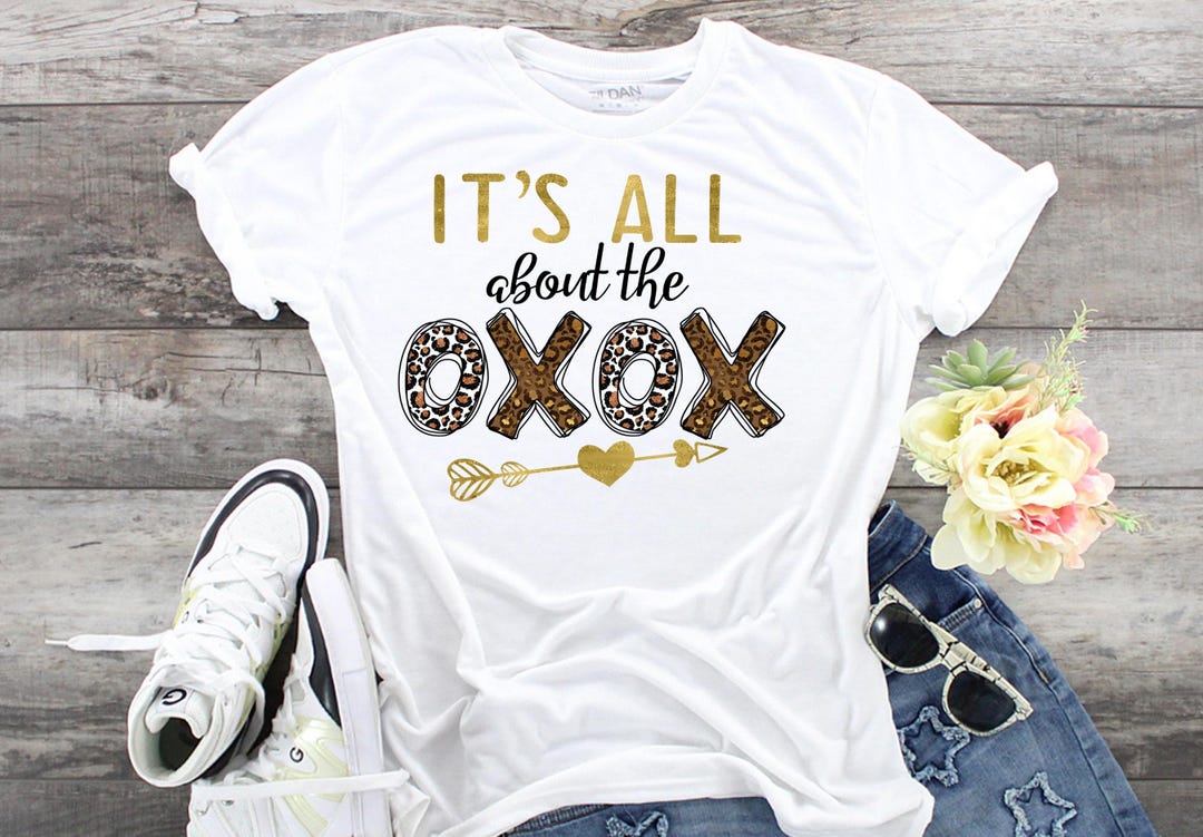 It's All About the OXOX, Leopard Print Valentine's Day Bella Canvas ...