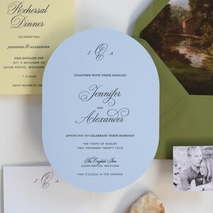 Willow Wedding Invitation Suite | Luxury Wedding Invitations | Semi Custom, Letterpress, Gold ...