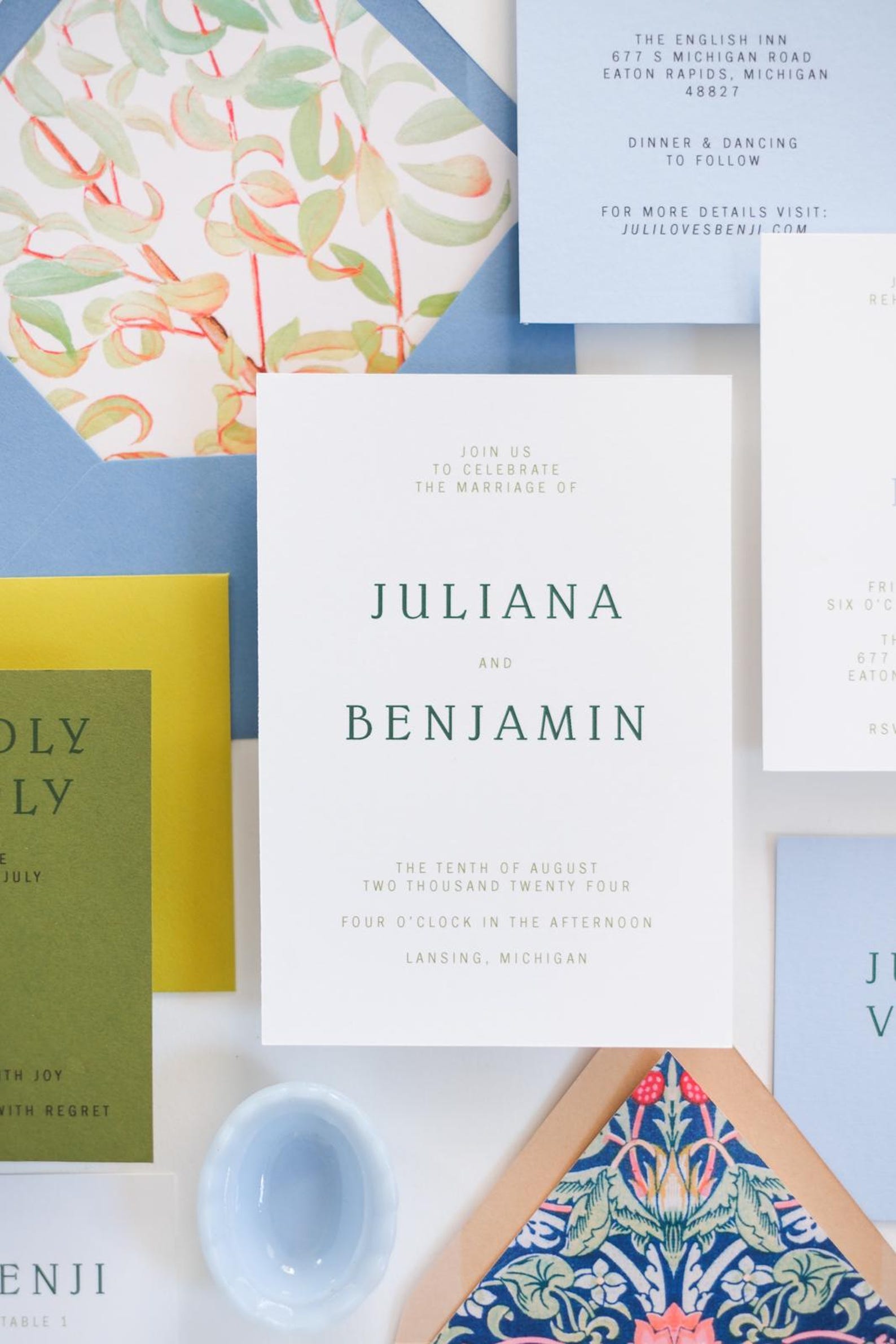 Augusta Wedding Invitation Suite | Luxury Wedding Invitations | Semi ...