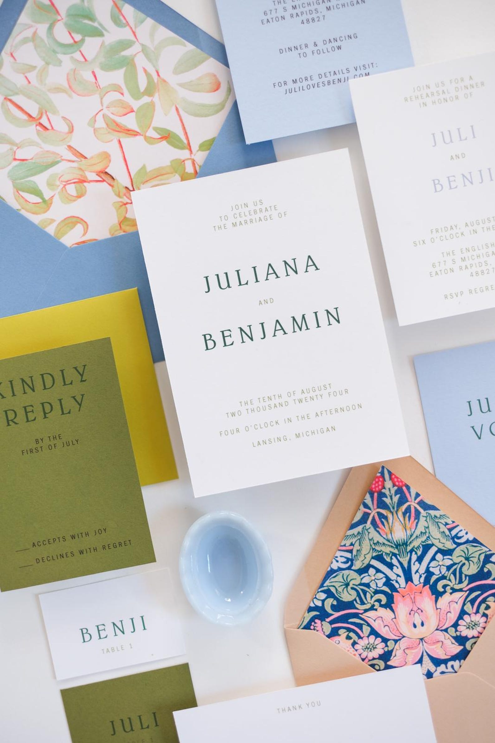 Augusta Wedding Invitation Suite | Luxury Wedding Invitations | Semi ...