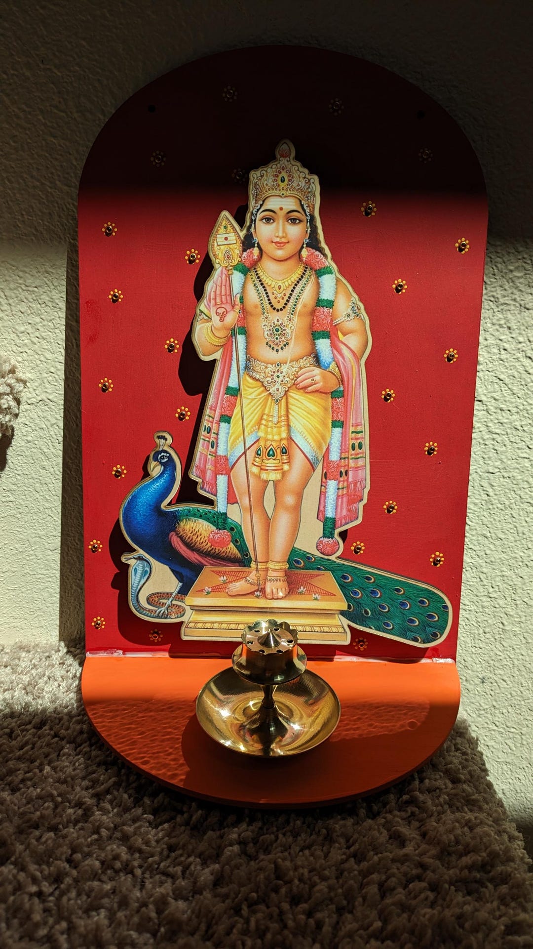 Lord Muruga on Jharokha Frame - Etsy