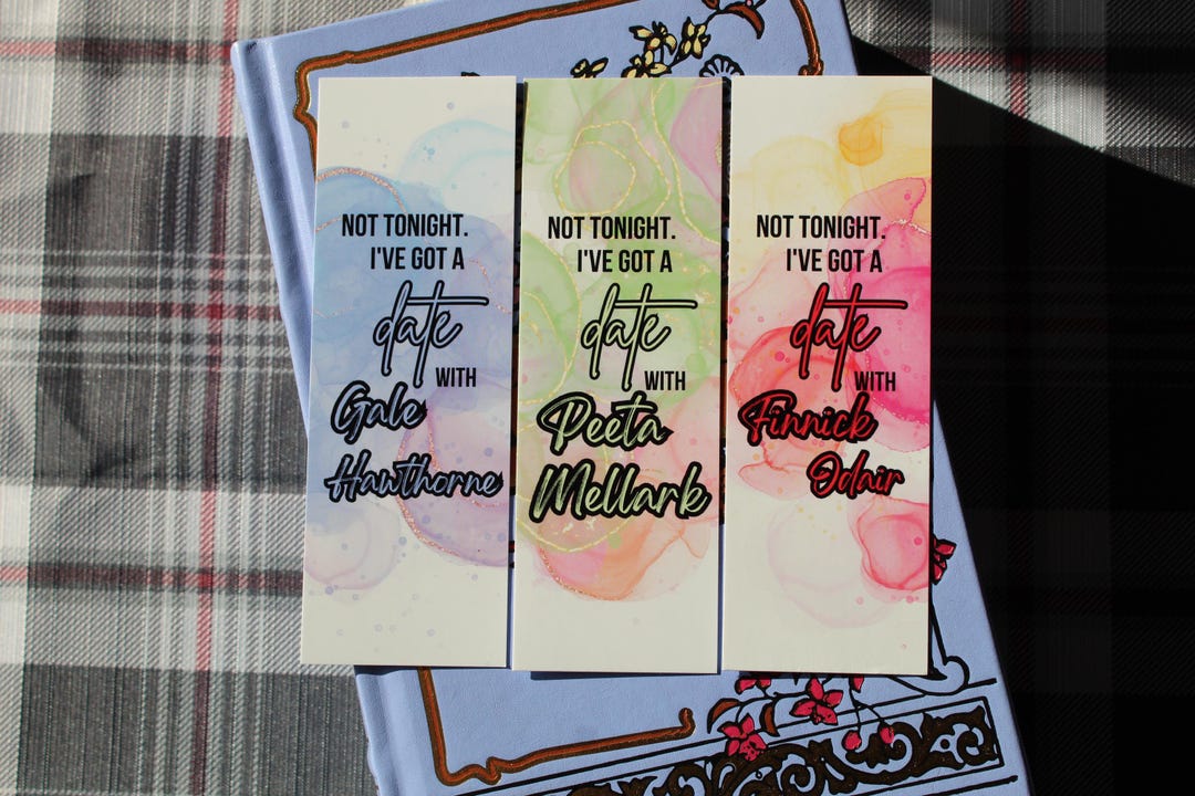 The Hunger Games Bookmark Set, Finnick Odair Bookmark, Peeta Mellark ...