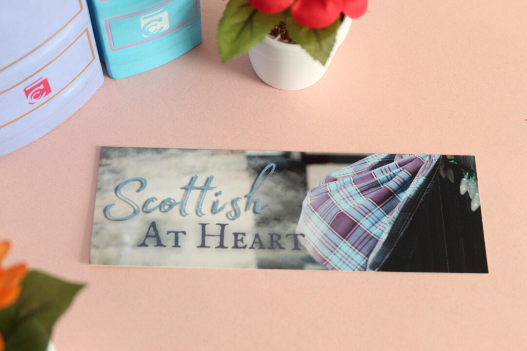Scottish Heritage Bookmark, Scottish at Heart, Scottish Bookmark ...