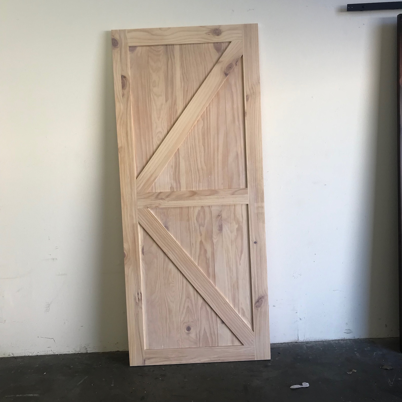 Porte de grange bois K style pin / Simple coulissante porte de | Etsy ...