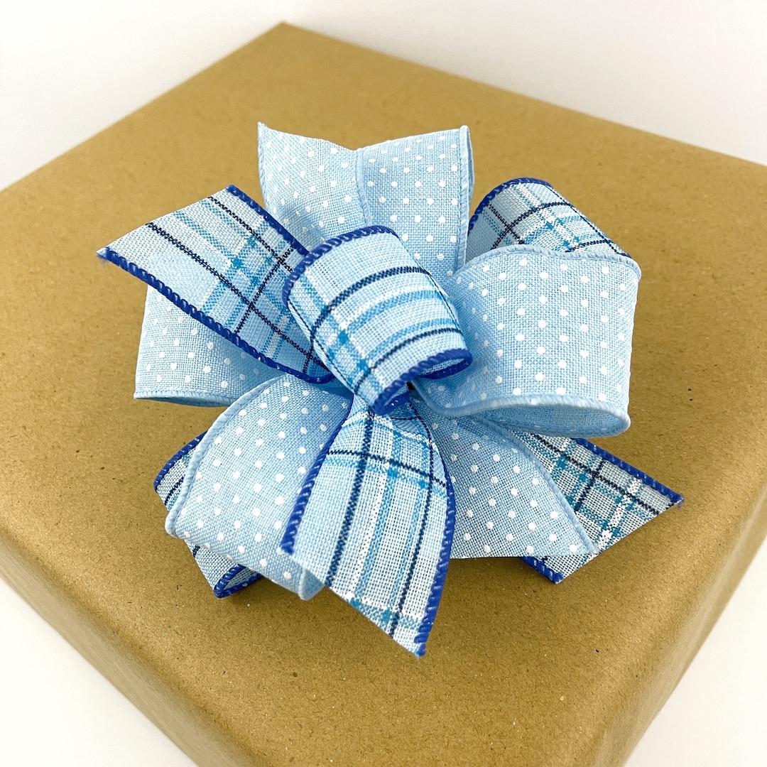 Small Light Blue Gift Bow for Gifts and Gift Baskets • Bow for Present ...