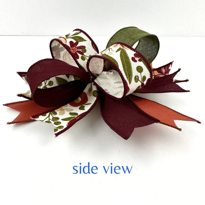 Fall Floral Bow for Signs or Gifts or Small Wreaths and Lanterns • Fall ...