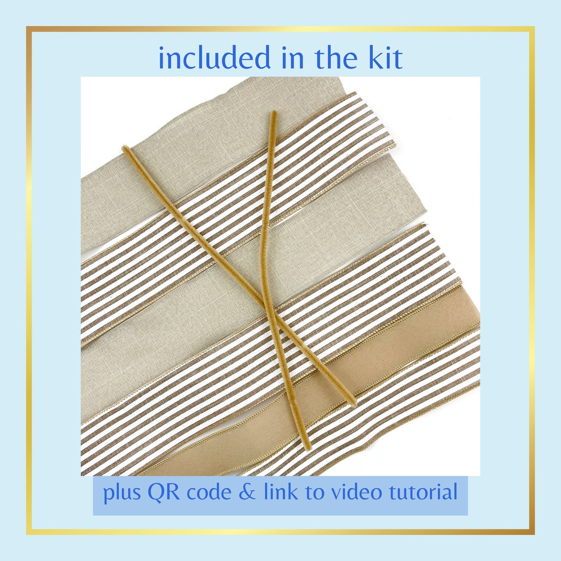 Bow Tutorial Kit, Wreath Bow Making Kit, Kit for Making Bows, Bow Kit ...