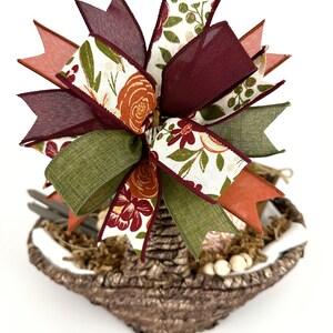 Fall Floral Bow for Signs or Gifts or Small Wreaths and Lanterns • Fall ...