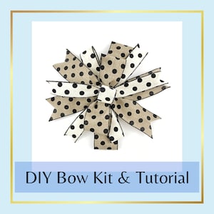 Wreath Bow Making Kit Bow Tutorial Kit Kit for Making Bows | Etsy