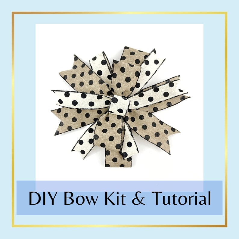 Wreath Bow Making Kit Bow Tutorial Kit Kit for Making Bows | Etsy