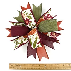 Fall Floral Bow for Signs or Gifts or Small Wreaths and Lanterns • Fall ...