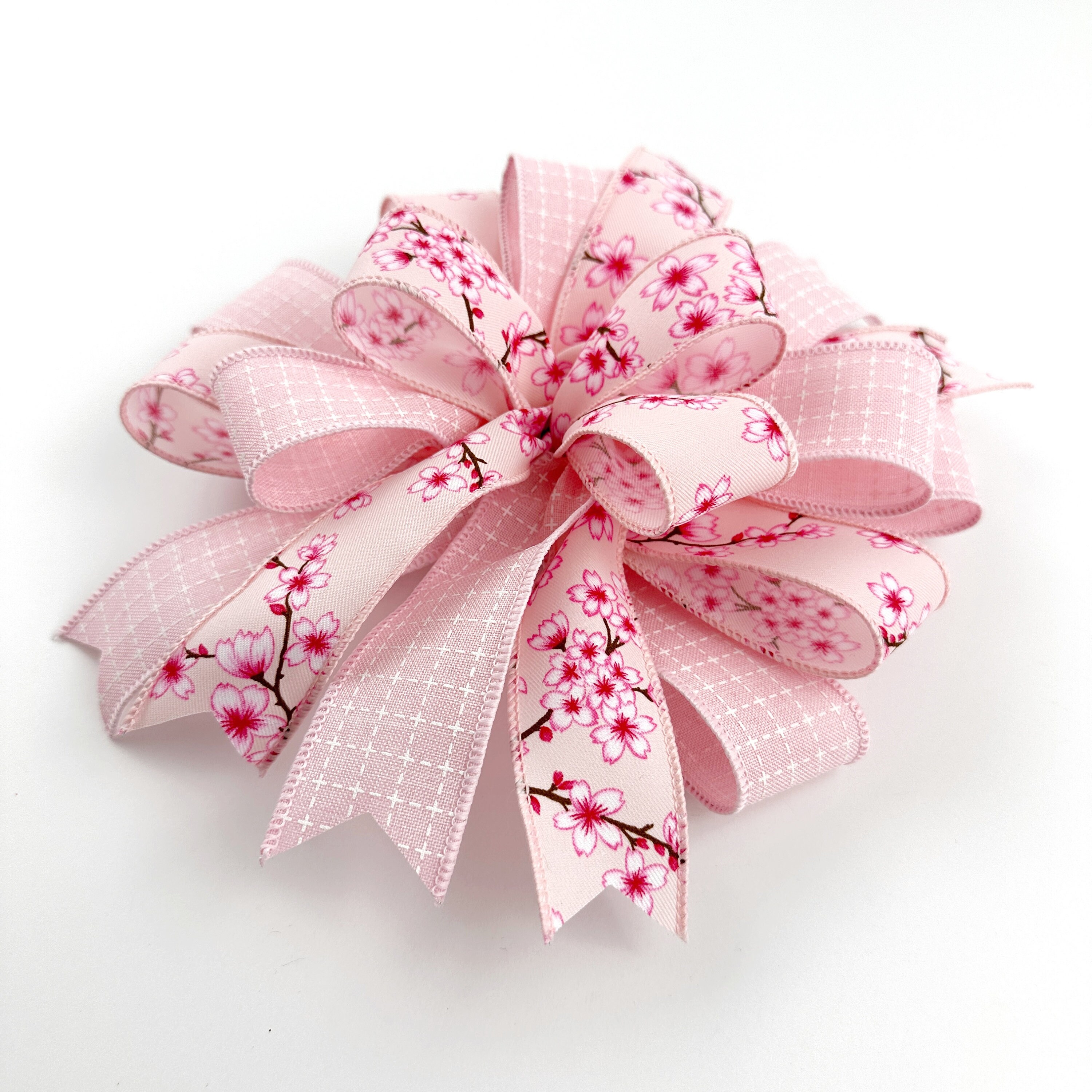 Pink Floral Bow for Sign or Wreath or Lantern or Mailbox • Pink Spring ...