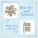 Wreath Bow Making Kit, Bow Tutorial Kit, Kit for Making Bows, Bow Kit ...