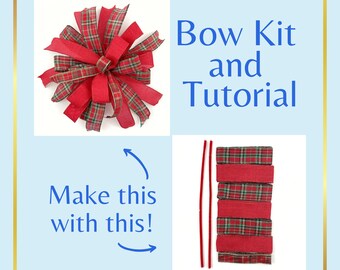 DIY Christmas Santa Wreath Bow Making Kit, DIY Christmas Wreath ...