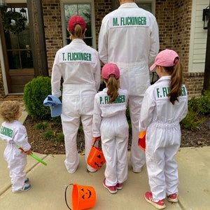 Adult White Caddie Uniform Coverall Boiler Suit Caddy With | Etsy