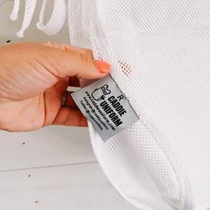 Golf Caddie Bib Name Badge for Back of Caddy Bibs White Tiger Woods ...