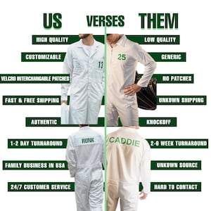 KIDS CADDIE UNIFORM Custom Golf Toddler Child Children Coverall Suit ...