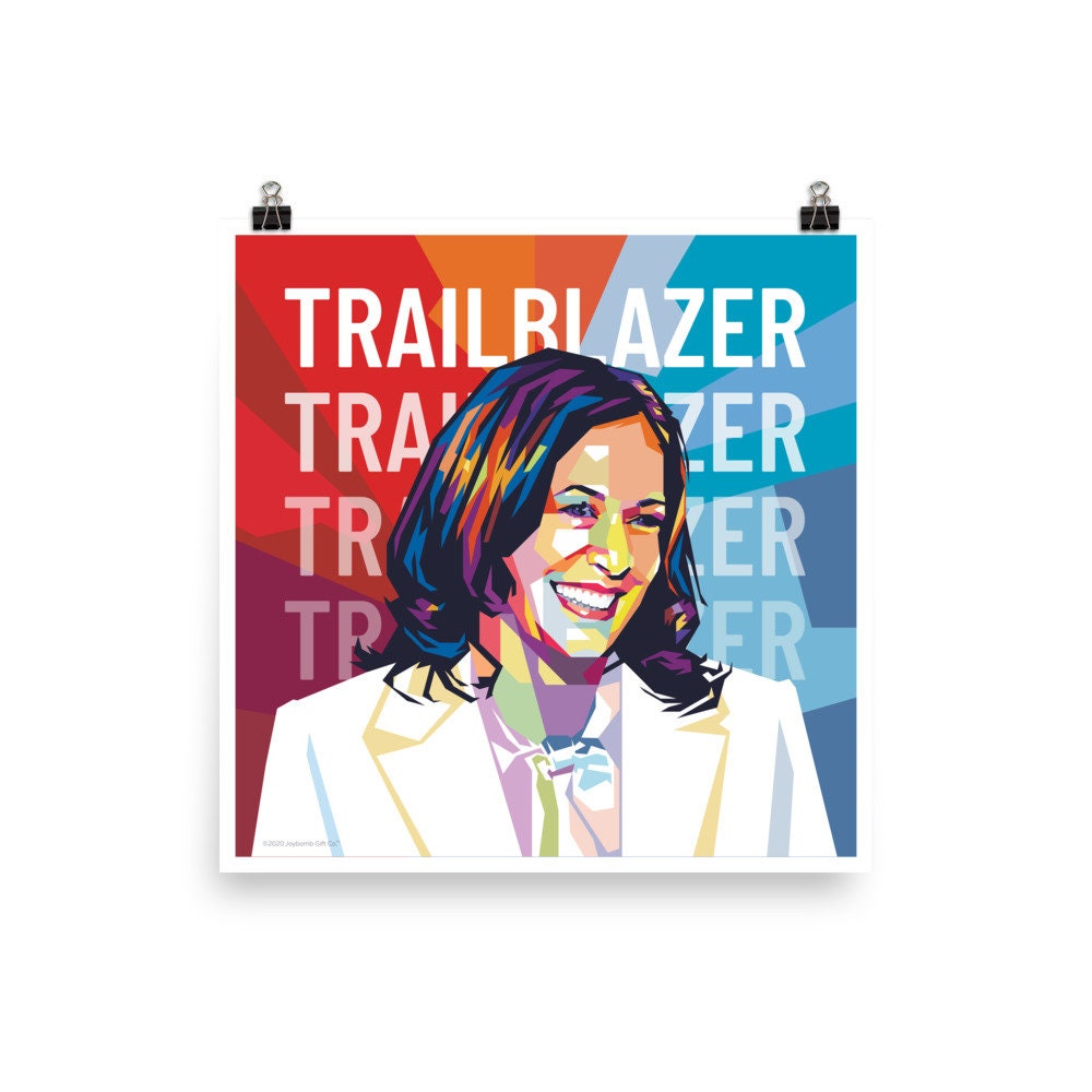 Kamala Harris Trailblazer Square Poster - Etsy