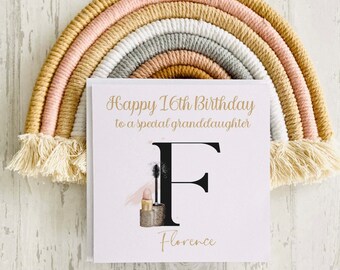 Girls 16th Birthday Card Handmade and Personalised - Etsy