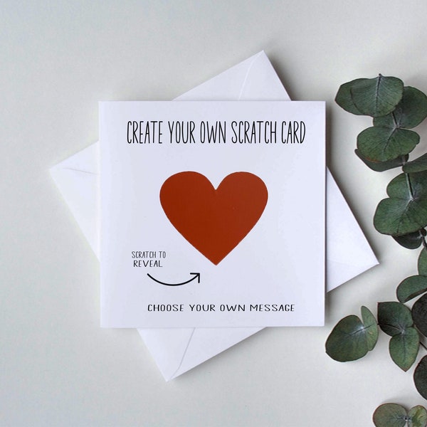 Create Your Own Surprise Scratch Card - Etsy