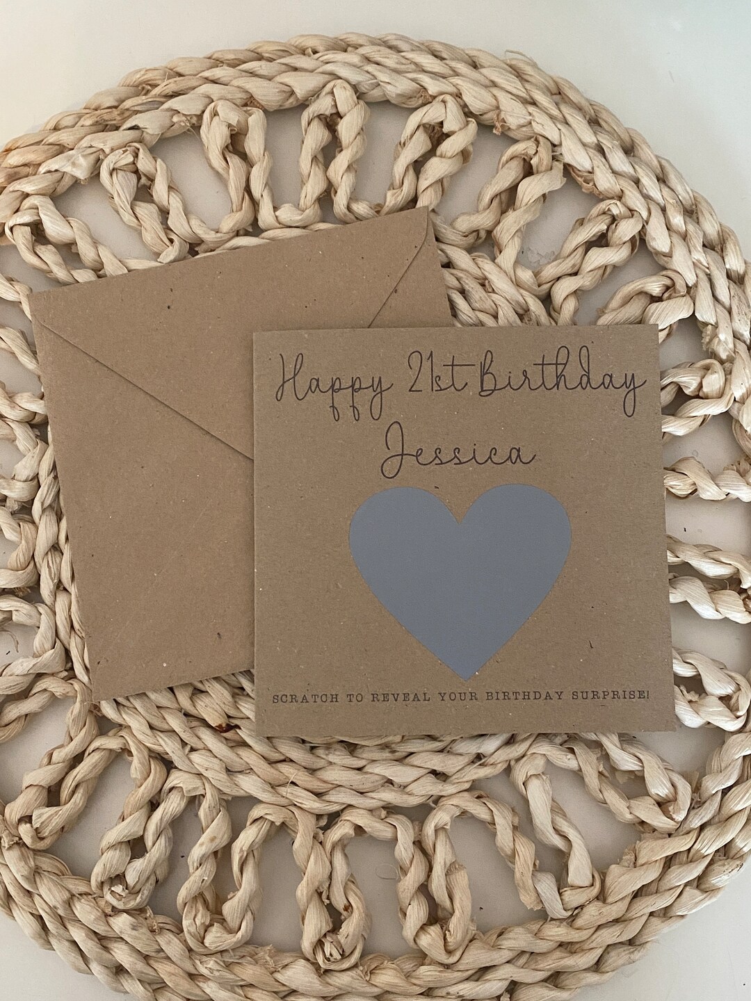 Surprise Reveal Card, Holiday Concert Tickets Reveal, Birthday Scratch ...