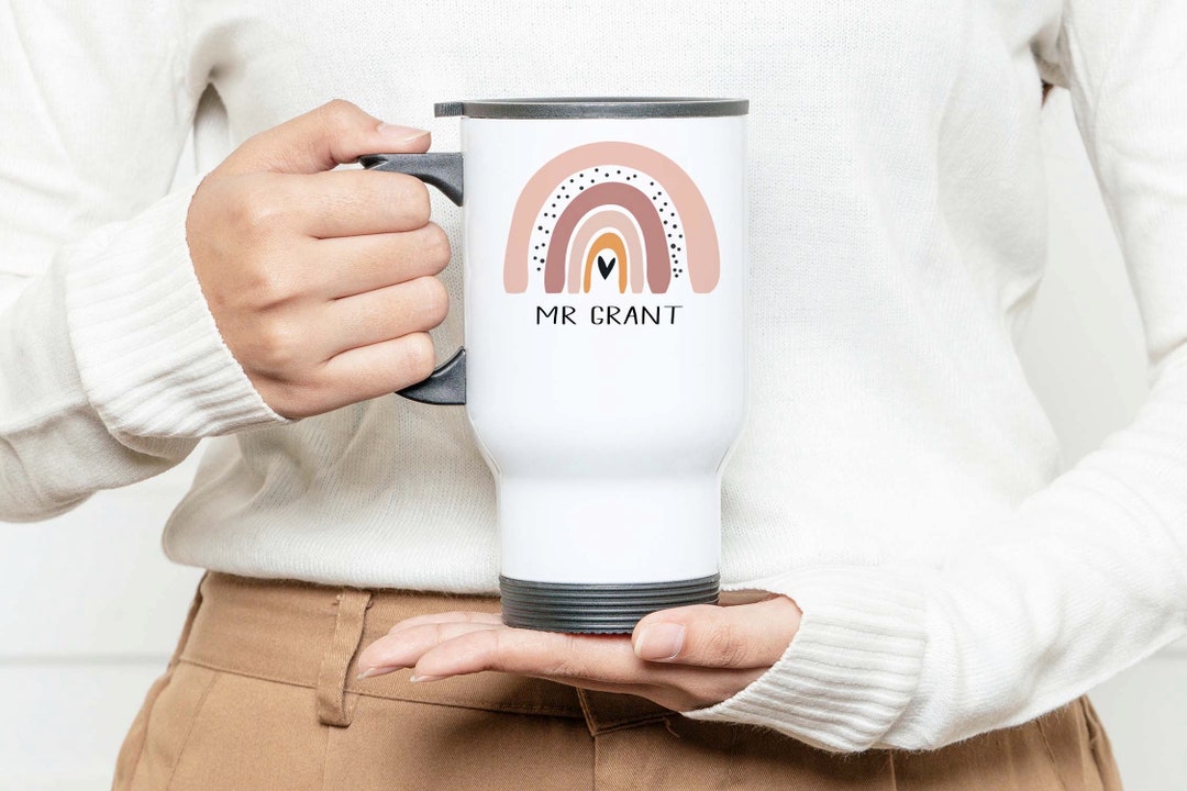 Personalised Teacher Travel Mug, Teacher Gift, Thankyou Teacher - Etsy
