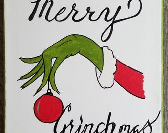 The grinch wall art | Etsy