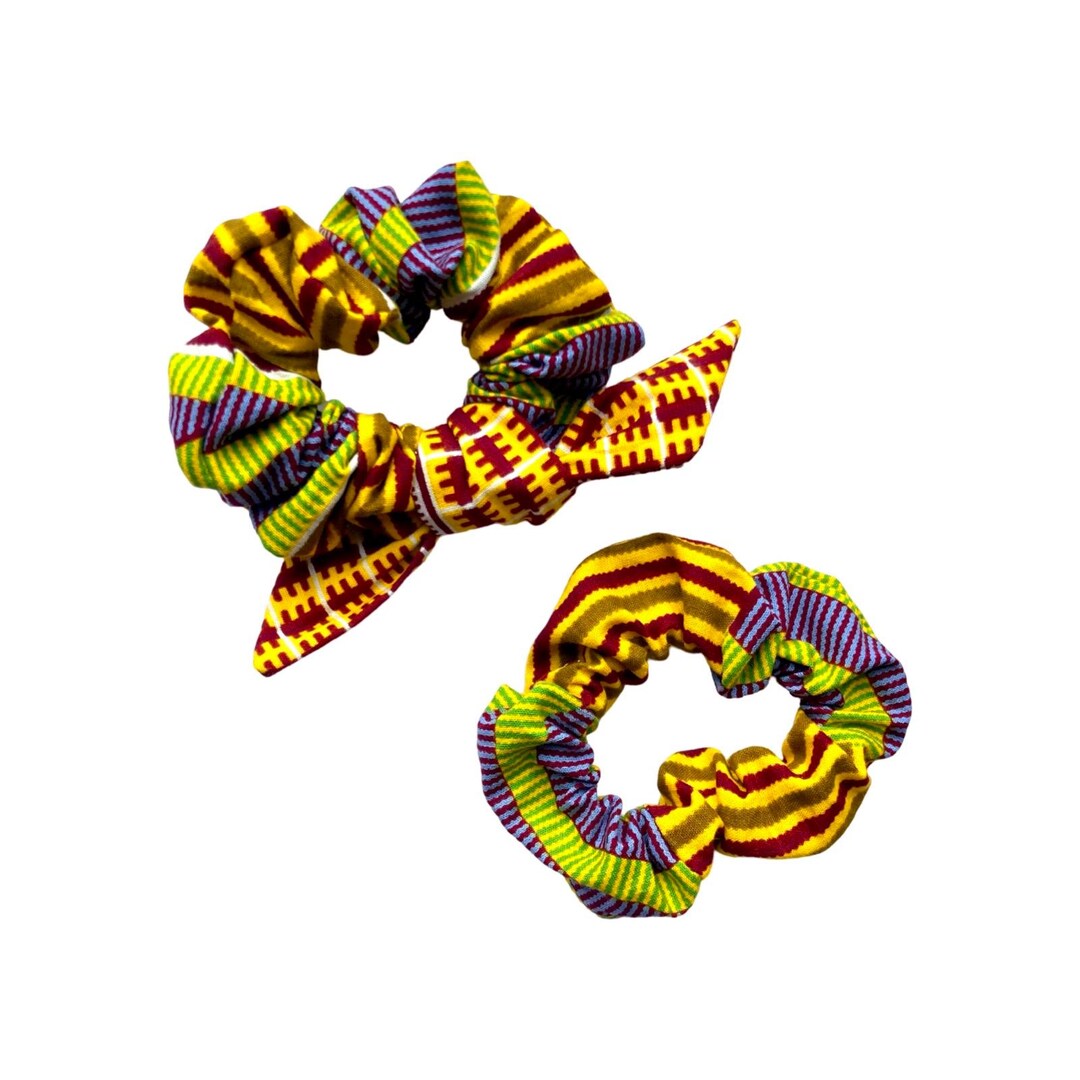 Scrunchie Set African Print Cotton Colorful Bright Colors Fairly ...