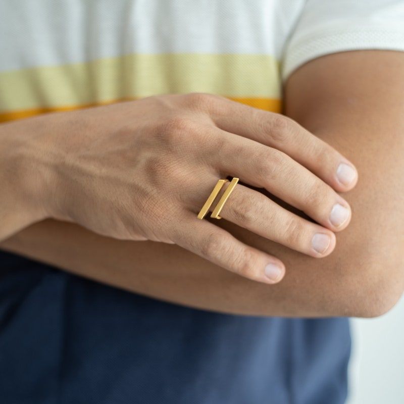 Bar Ring - Etsy