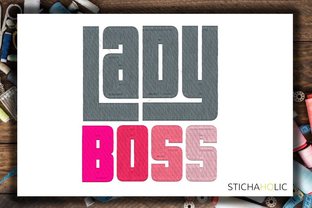 Lady Boss Embroidery Pattern, Lady Boss Embroidery Pattern, Girl Power ...