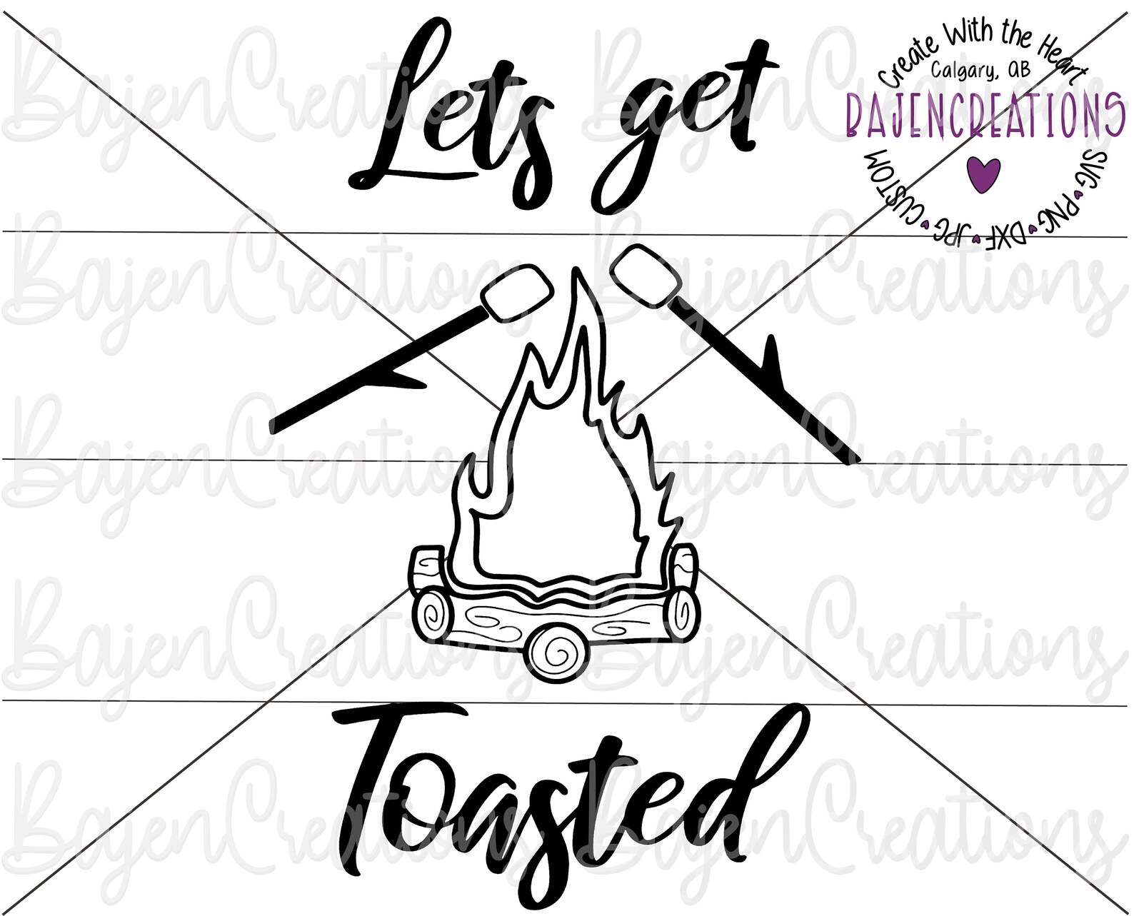 Lets Get Toasted SVG and DXF Cut File, Transfer to Mug, Shirt, Sweater ...