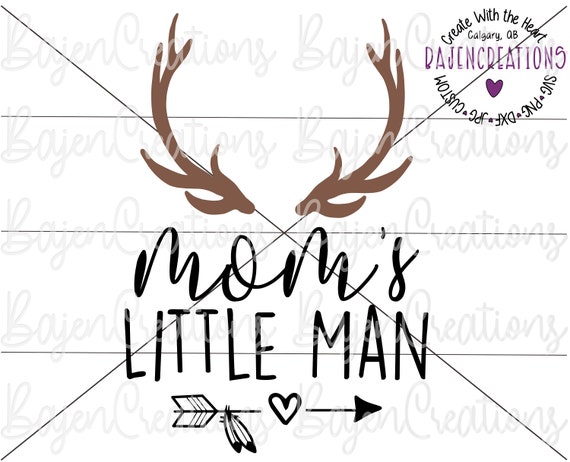 Mom's Little Man SVG Cut Files for Cricut and Silhouette - Etsy