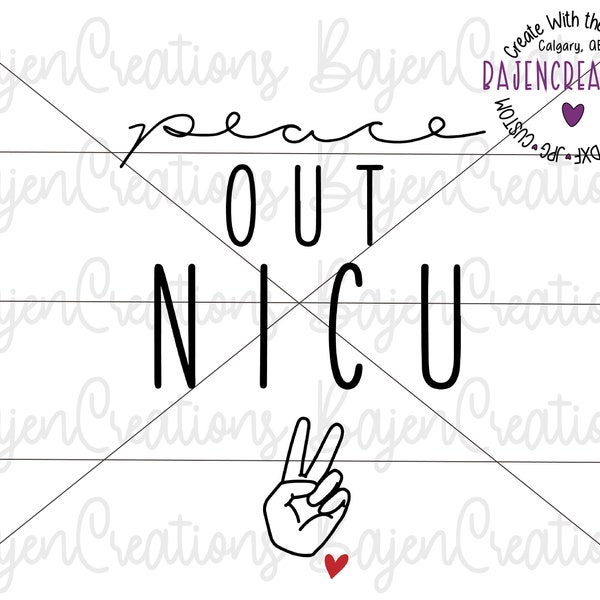 Peace Out Nicu Svg - Etsy