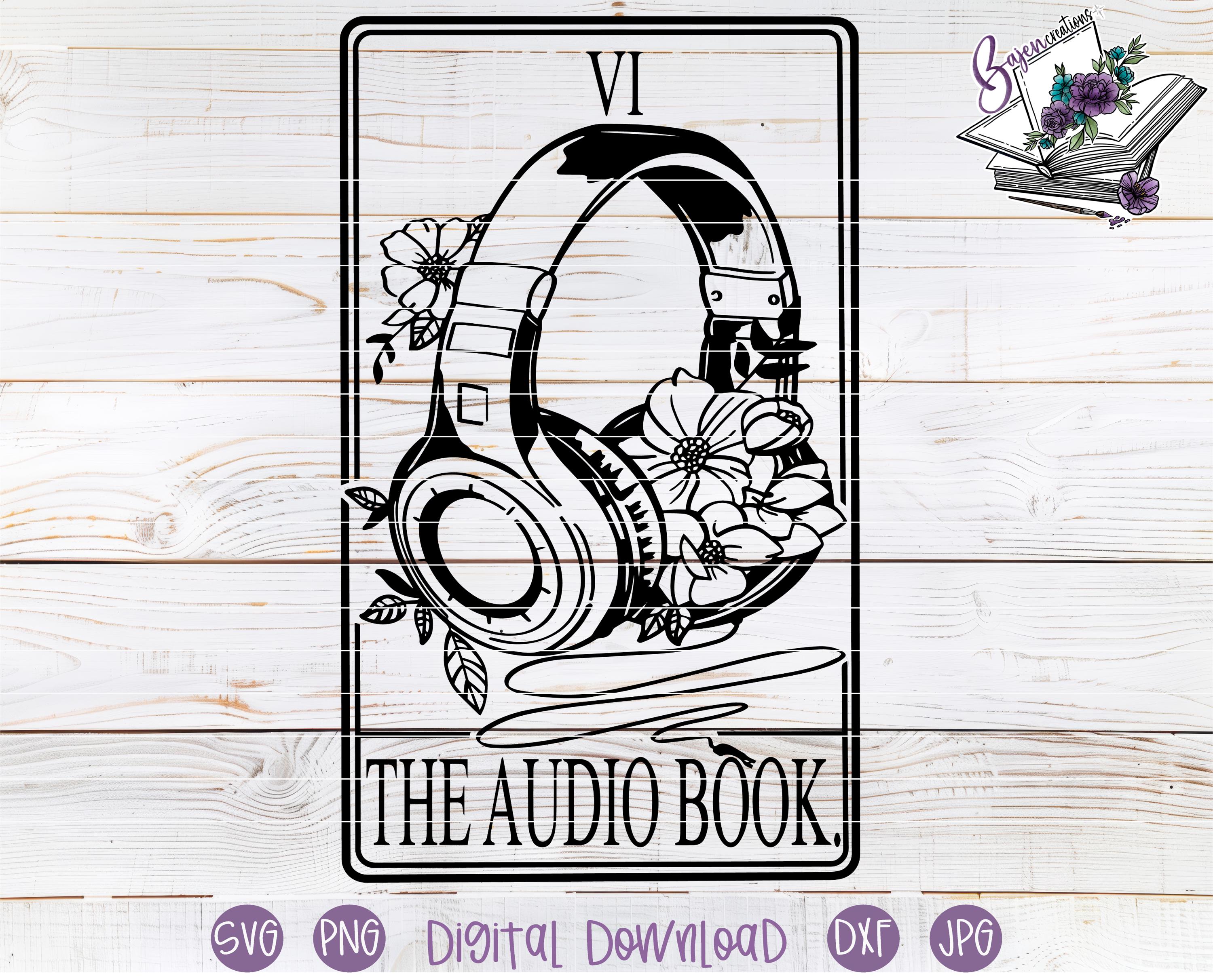 The Audio Book Tarot Card SVG Cut Files for Cricut and Silhouette ...