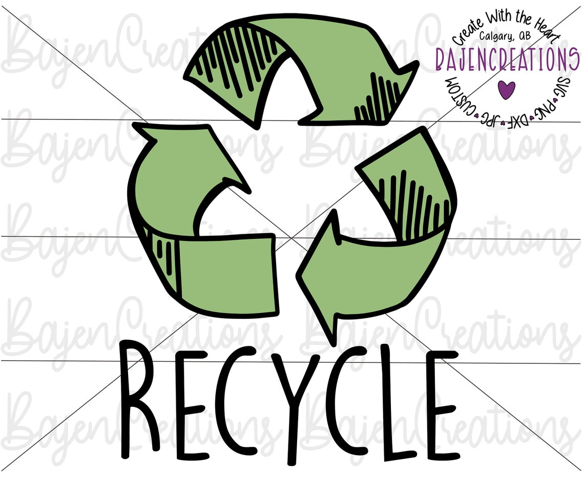 Recycle Bin Cut Files for Cricut and Silhouette Recycling | Etsy