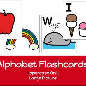 Educational Flashcards, Pre-k - Kindergarten - Grade School, Alphabet ...