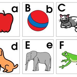 Educational Flashcards, Pre-k - Kindergarten - Grade School, Alphabet ...