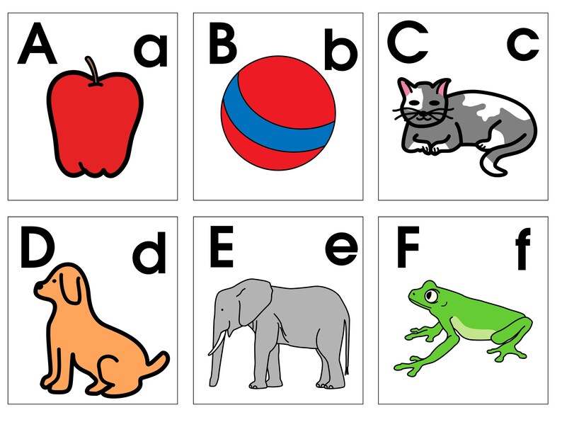 Educational Flashcards, Pre-k - Kindergarten - Grade School, Alphabet ...