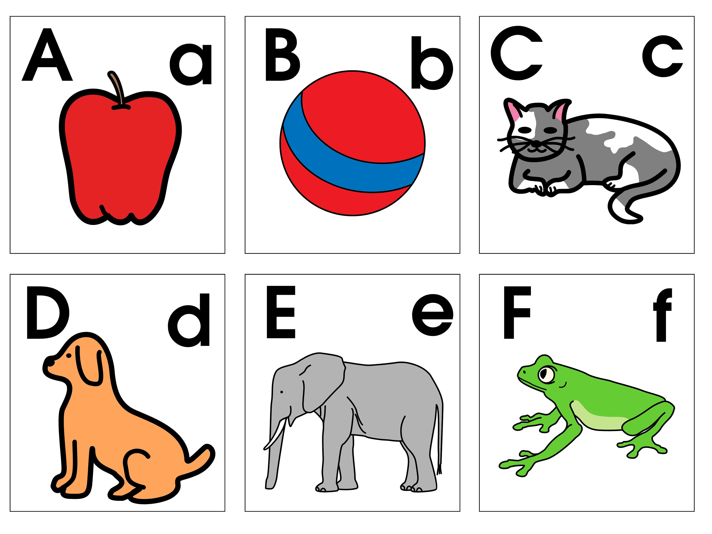 Educational Flashcards, Pre-k Kindergarten Grade School, Alphabet With ...