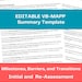 Editable VB-MAPP Summary Template, Milestones, Barriers, and ...