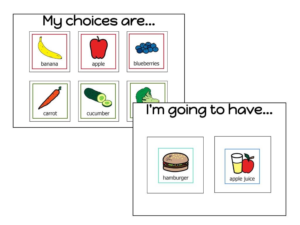 120+ Food Choices Interactive Board for Communication and Decision ...