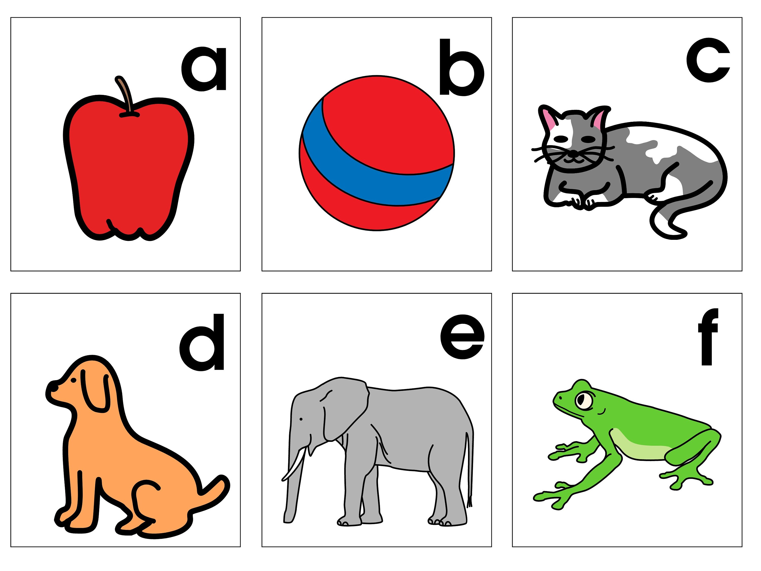 Educational Flashcards, Pre-k - Kindergarten - Grade School, Alphabet ...